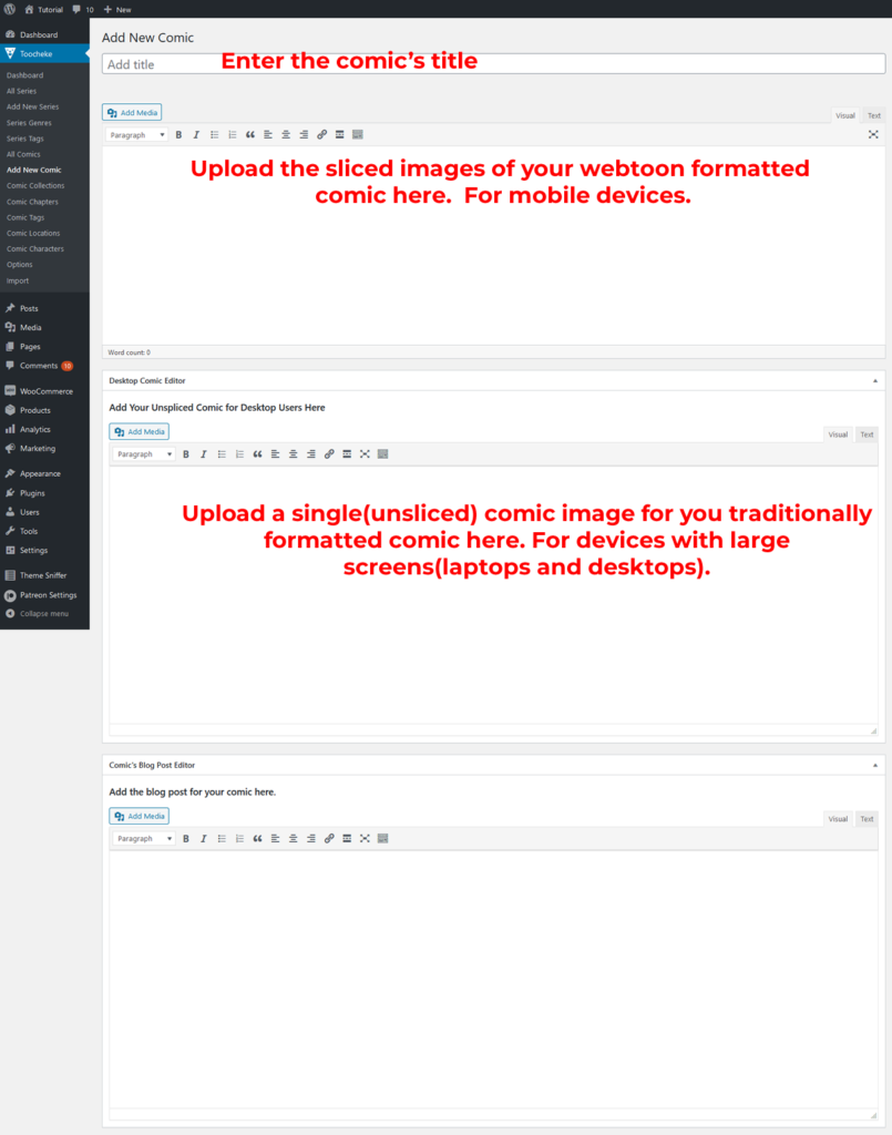 How to Post a Responsive Webcomic - Traditonal and Webtoon Formats